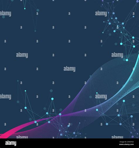 Expansion Of Life Colorful Explosion Background With Connected Line