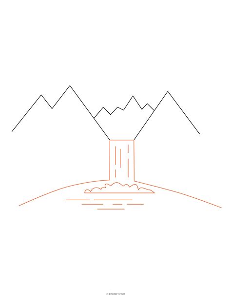 Как нарисовать водопад поэтапно 🖌 Рисунки карандашом поэтапно