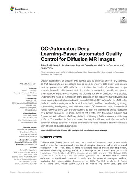 Pdf Qc Automator Deep Learning Based Automated Quality Control For