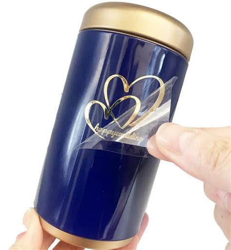 Pressure Sensitive Label Crystal Sticker Uv Transfer Metal Decanter