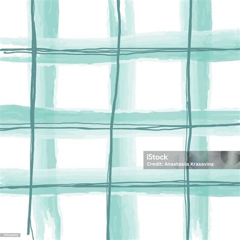 손으로 그린 브러시 스트로크가 느슨하고 매끄러운 그리드를 형성하는 수채화 격자 무늬 패턴 부드럽고 질감 있는 라인이 소박한 낙서 스타일의 체크 디자인을 연출합니다 코티지코어