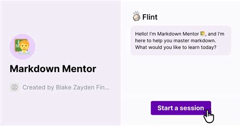 Markdown Mentor Flint