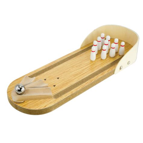 Mini Wooden Tabletop Bowling Game Kovot
