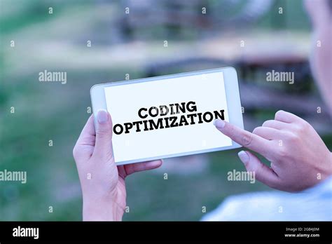 Sign Displaying Coding Optimization Business Approach Method Of Code