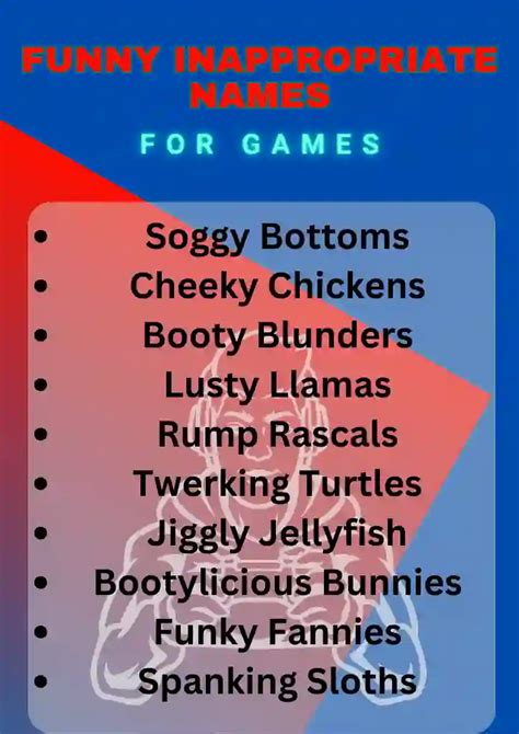 Funny Inappropriate Names For Jackbox At Jessie Head Blog