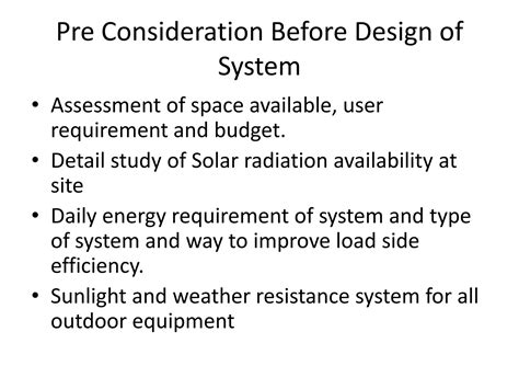 Design Aspect Of Standalone Pv System Pptx