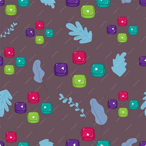 Premium Vector Computer Keyboard Background Seamless Abstract Vector Pattern Texture Seamless