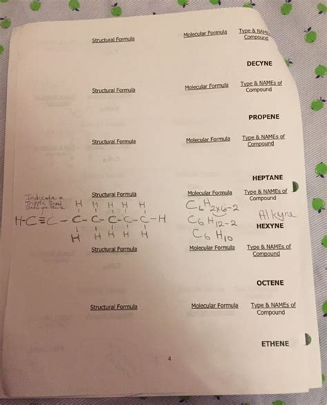 Solved Compoung Decyne Compound Propene Compound Heptane