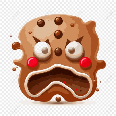 진저 브레드 얼굴 벡터만화클립 아트상표 Png 일러스트 무료 다운로드 Lovepik