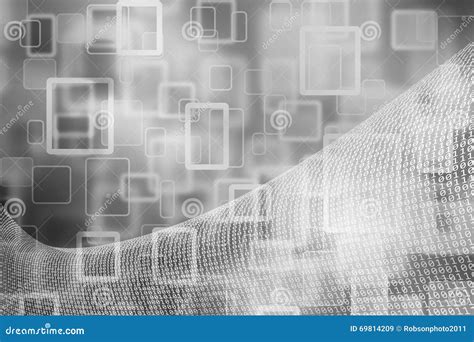 Silver Abstract Binary Numbers Background Stock Illustration Illustration Of Copy Gray 69814209