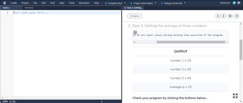 Solved Create A Program That Outputs The Average Of Three