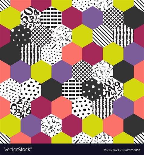 Seamless Abstract Pattern Mosaic Royalty Free Vector Image