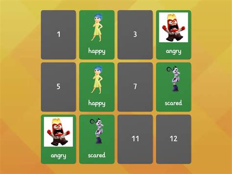 Memory Game Feelings And Greetings Matching Pairs