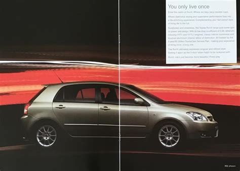 2005 Toyota Runx Rsi African Model Advertisement