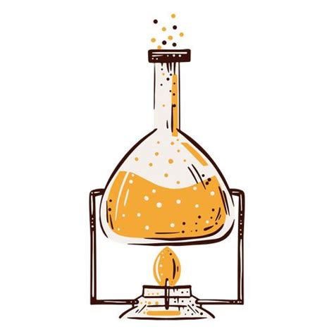 Flask Experiment Illustration Ad