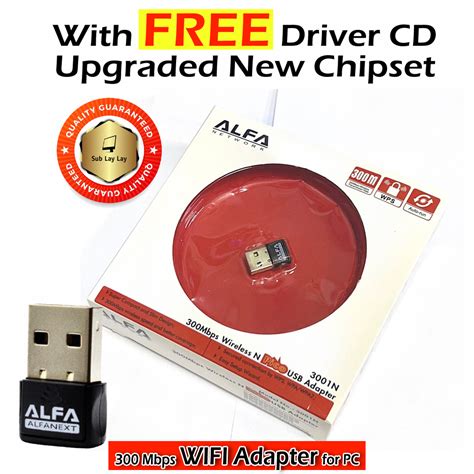 Wifi Adapter Alfa N Mbps Auto Transmit Rate Mini Usb Alfa Wifi Dongle