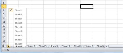 Is There Any Shortcut To Iterate Through Excels Worksheet Tabs Super User
