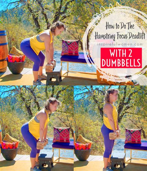 Glute Deadlift Dumbbells Inspireful Women