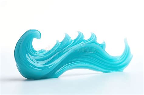 Blue Toothpaste On White Background Generative Ai Stock Illustration Illustration Of