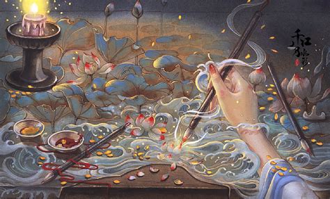 插画初级班千江月水彩 站酷zcool