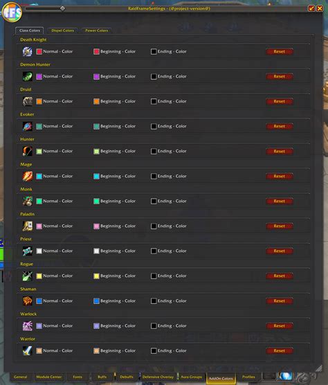 RaidFrameSettings Blizzard Raid Frames Customization Gallery World Of Warcraft Addons