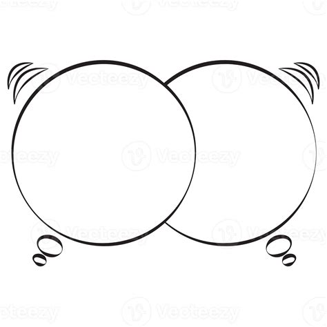 Chat Bubble Hand Drawn Style Isolated Speech Bubble Text Bubble Text