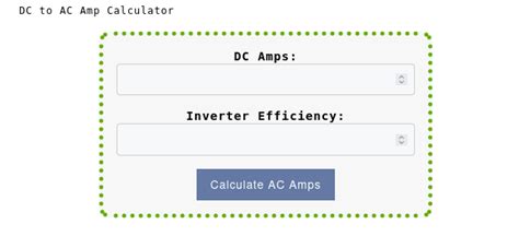 DC To AC Calculator Your Calculator Home