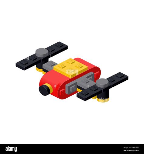 color drone in isometry vector stock vector image and art alamy