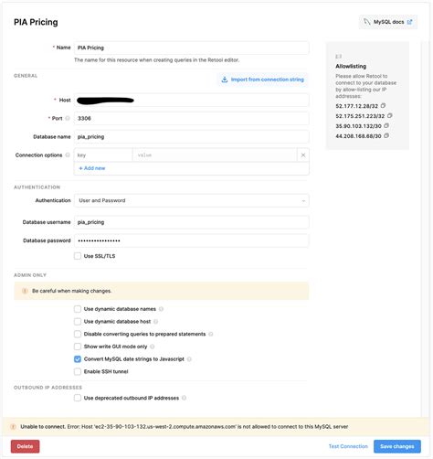 Difficulty Connecting Mysql Database Host Not Allowed 💬 Queries And