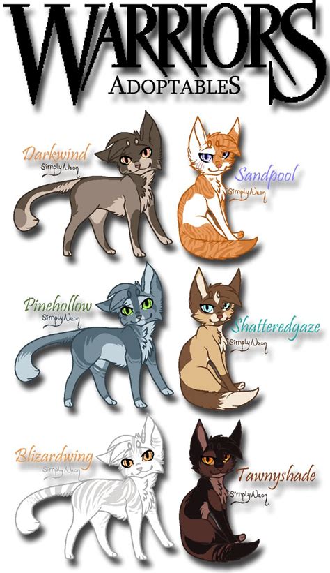 Warrior Cat Adoptables 14 By Brizzadoptsxx On Deviantart Warrior