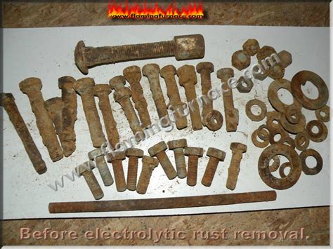 Electrolysis Rust Removal Method Metal Casting Projects