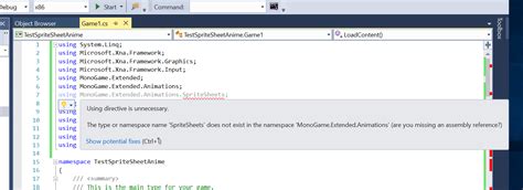 Monogameextendedanimationsspritesheets Not Found Extended Community Monogame