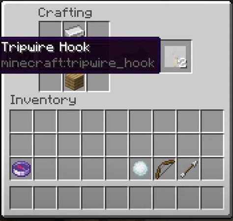 How To Craft A Tripwire Hook In Minecraft