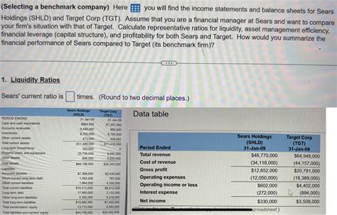 Solved Selecting A Benchmark Company ﻿here Ee You Will