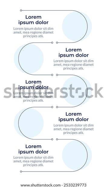 Process Flow Infographic Vertical Sequence Workflow Stock Vector