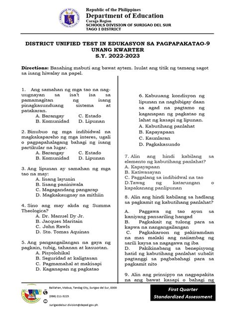 Esp 9 Unified Questionnaire Pdf