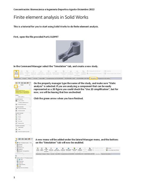 Finite Element Analysis In Solid Works Pdf Deformation Engineering Yield Engineering