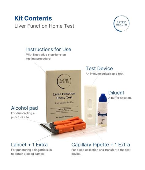 Patris Health Liver Function Home Test ALT And AST EU Certified