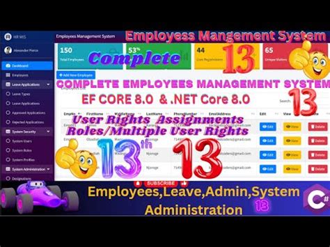 EP 13 Complete Employees Management System Using ASPNET Core MVC EF