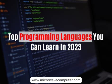 Top Programming Languages You Can Learn In 2023