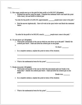 Applications Of Linear Equations Project By Smits Docs TpT