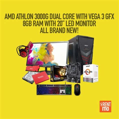 Amd Athlon G Dual Core Vega Graphics Gb Ram Led Monitor All Brand New Buy