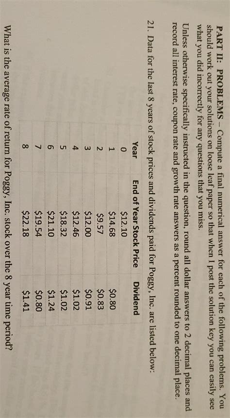 Solved Part Ii Problems Compute A Final Numerical Answer