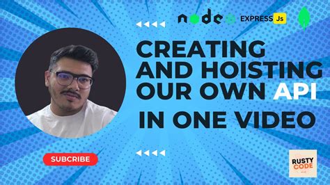 create and hoist your own api in one video using node express mongodb