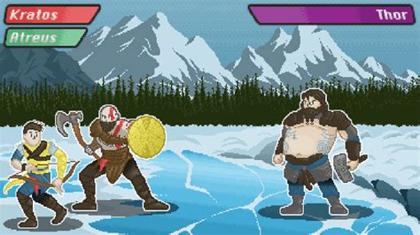 God Of War Ragnarok As A Retro Rpg Pixel Fanart By Myself Rgodofwar