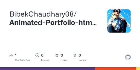 Github Bibekchaudhary08animated Portfolio Html Css Js
