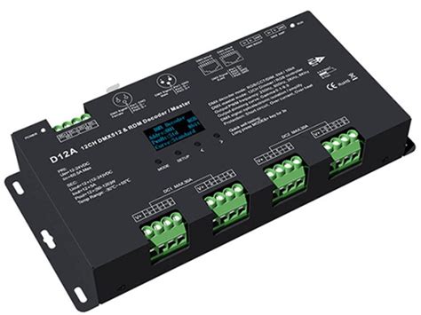 Channel LED DMX And RDM Decoder Master A CH V OLED Display