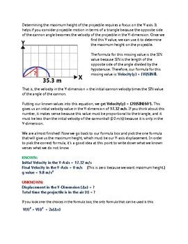 Physics Projectile Motion Lab III By Creative Curricula TPT