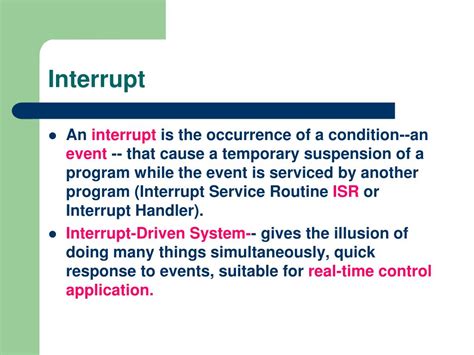 PPT Interrupt PowerPoint Presentation Free Download ID 911142