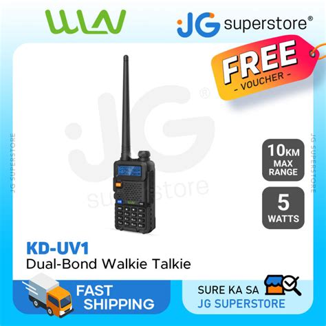 WLN KD-UV1 Dual Band Walkie Talkie Portable Two Way Radio 5W 136-174MHz ...